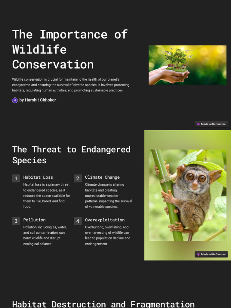 The-Importance-of-Wildlife-Conservation | PDF