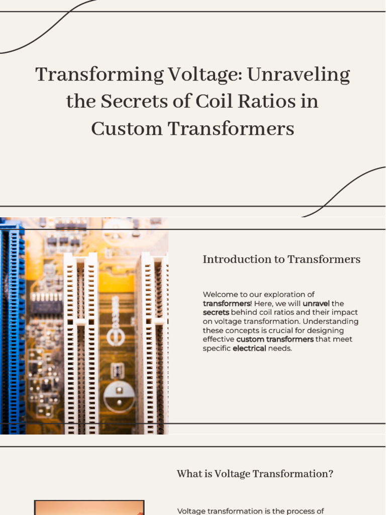 Slidesgo Transforming Voltage Unraveling The Secrets of Coil Ratios in ...