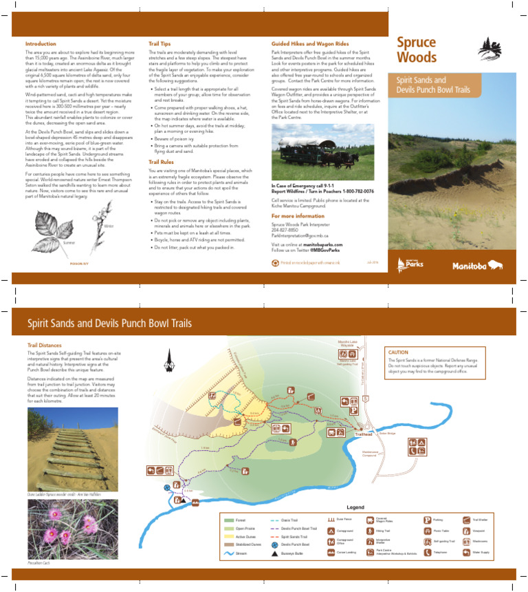 Spirit Sands & Devils Punch Bowl Guide | PDF | Hiking | Trail