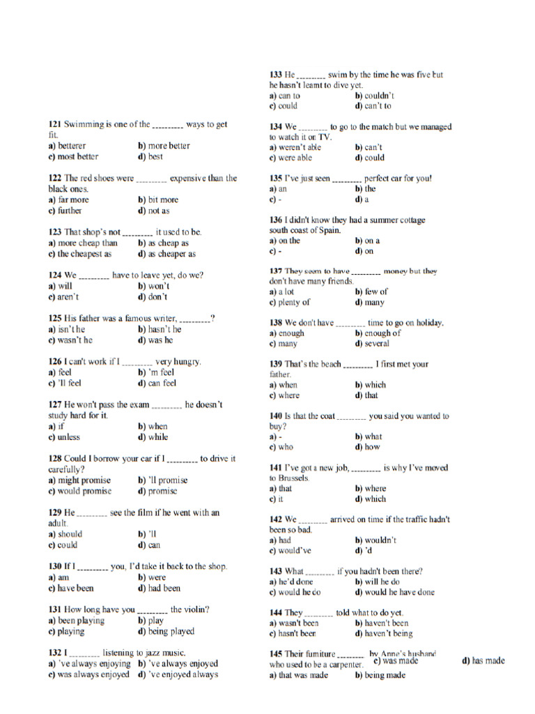 Level Test | PDF
