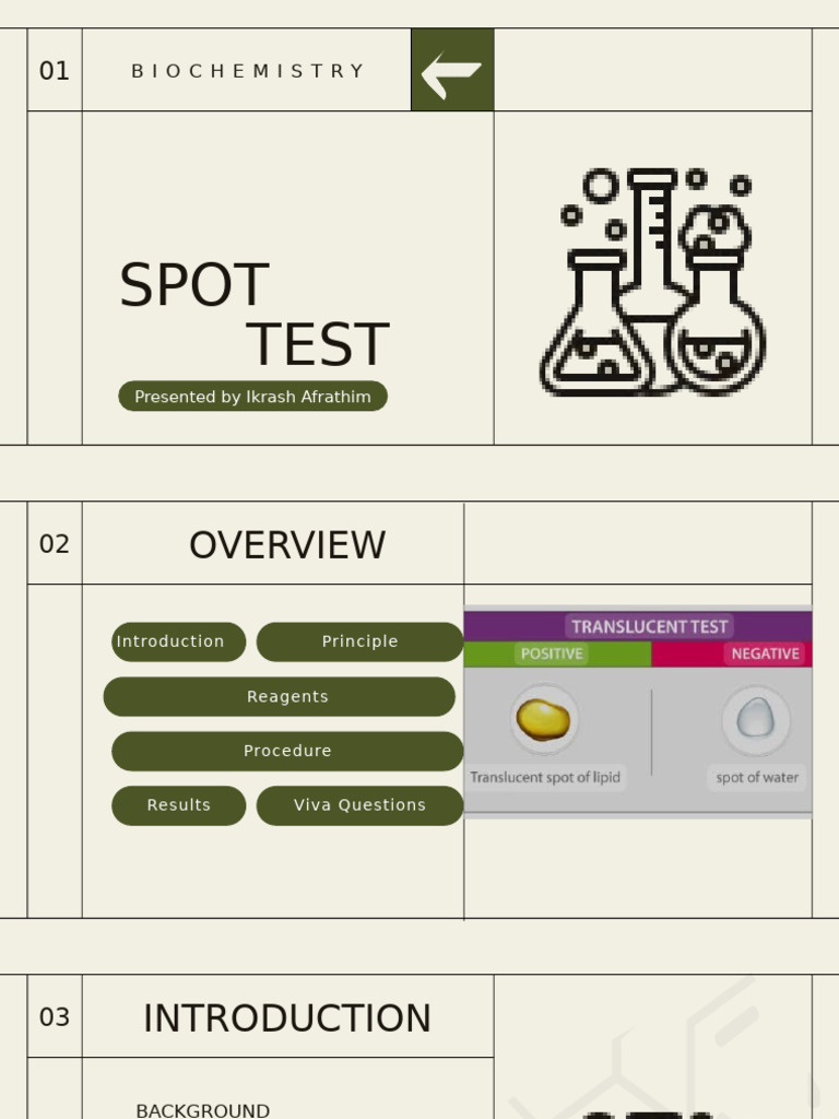 Spot Test | PDF