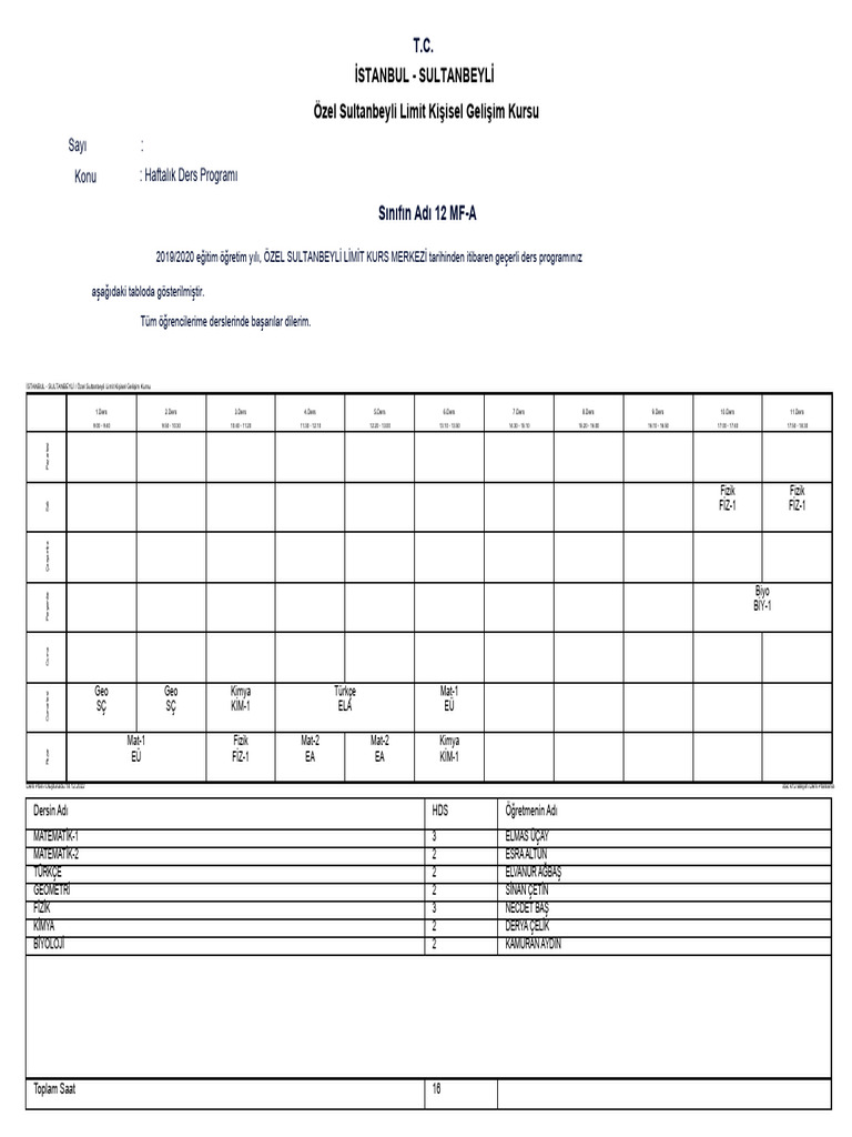 HAFTA SONU (20 Aralık) | PDF