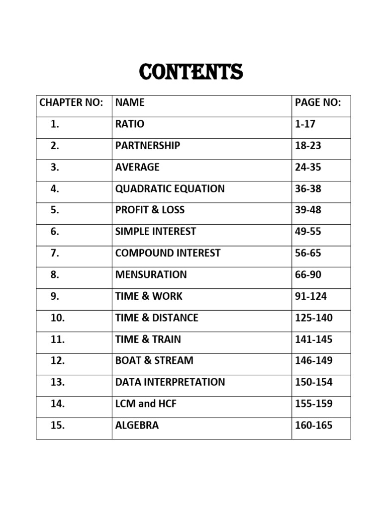 Math Booklet Pdf
