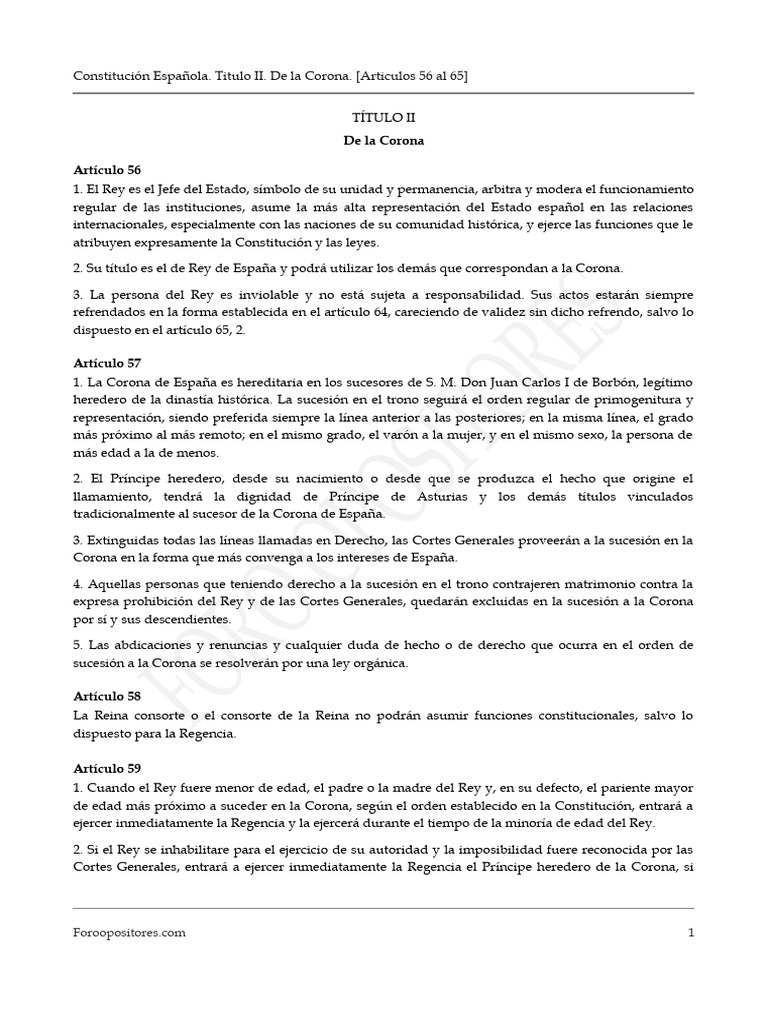 Constitucion La Corona Pdf