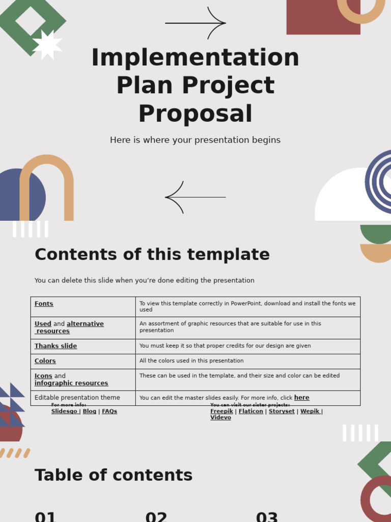 Implementation Plan Project Proposal by Slidesgo | PDF | Expense | Business
