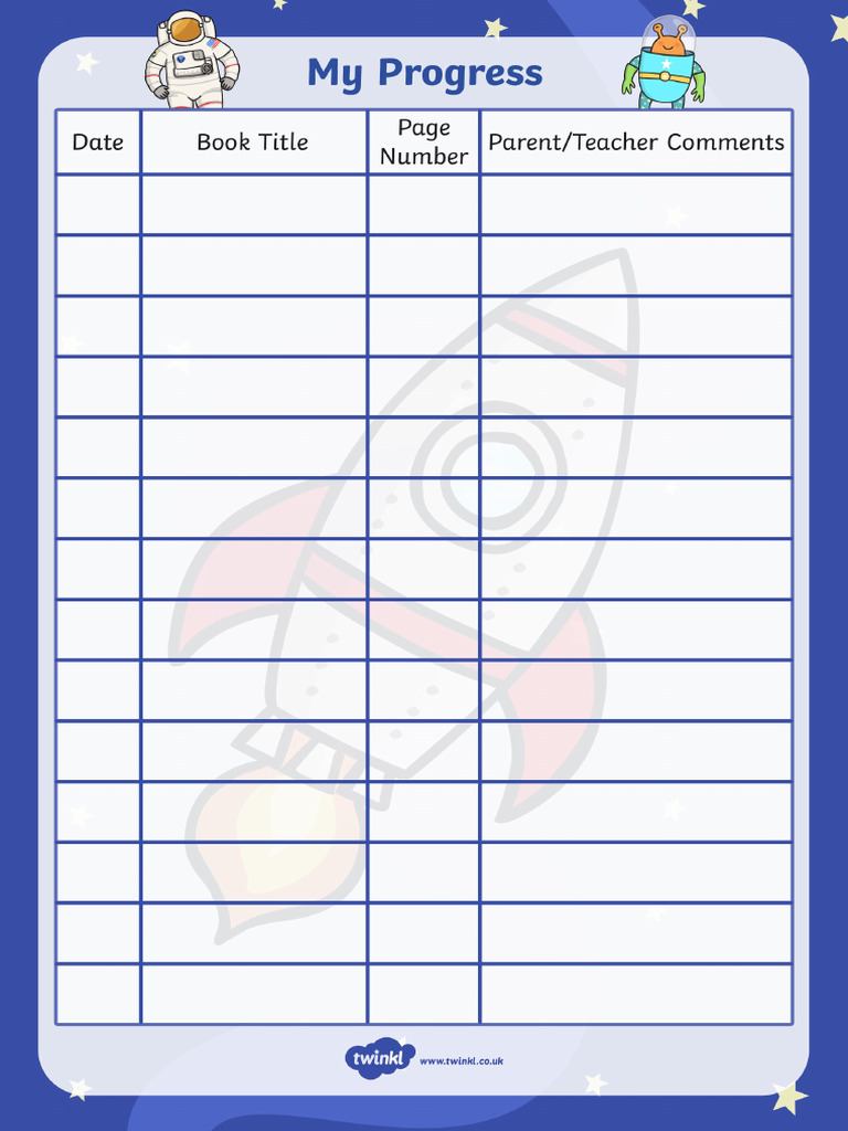 T L 5763 Reading Record Teacher and Parent Notes Sheets | PDF