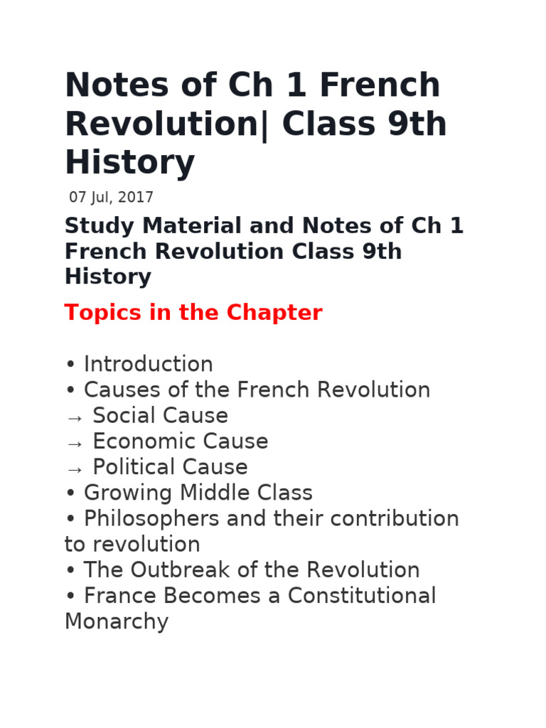 French Revolution | PDF