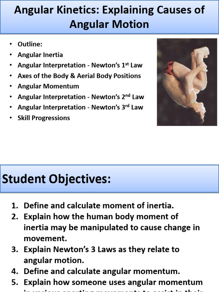 Lec 12 Angular Kinetics 2023 | PDF