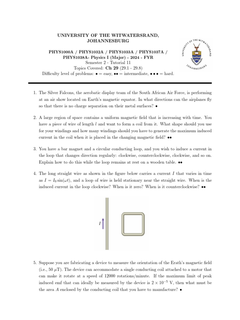 Tutorial 11 Sem2 2024 | PDF