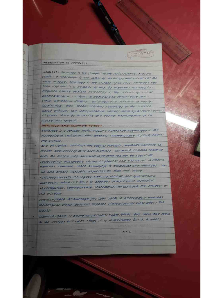 Sociology Notes | PDF