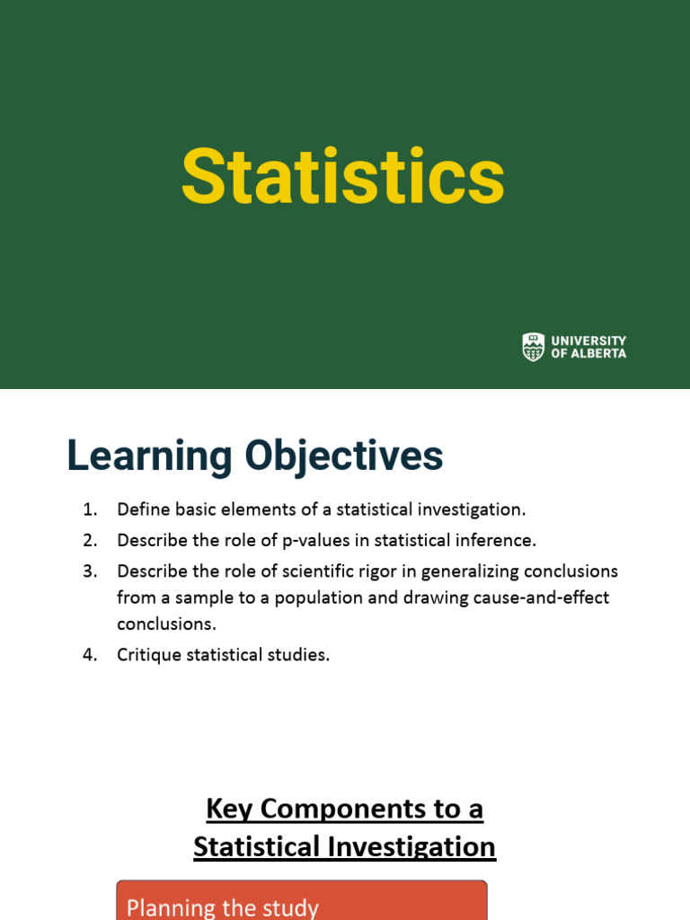 Statistics + Reading Response + Presentation | PDF