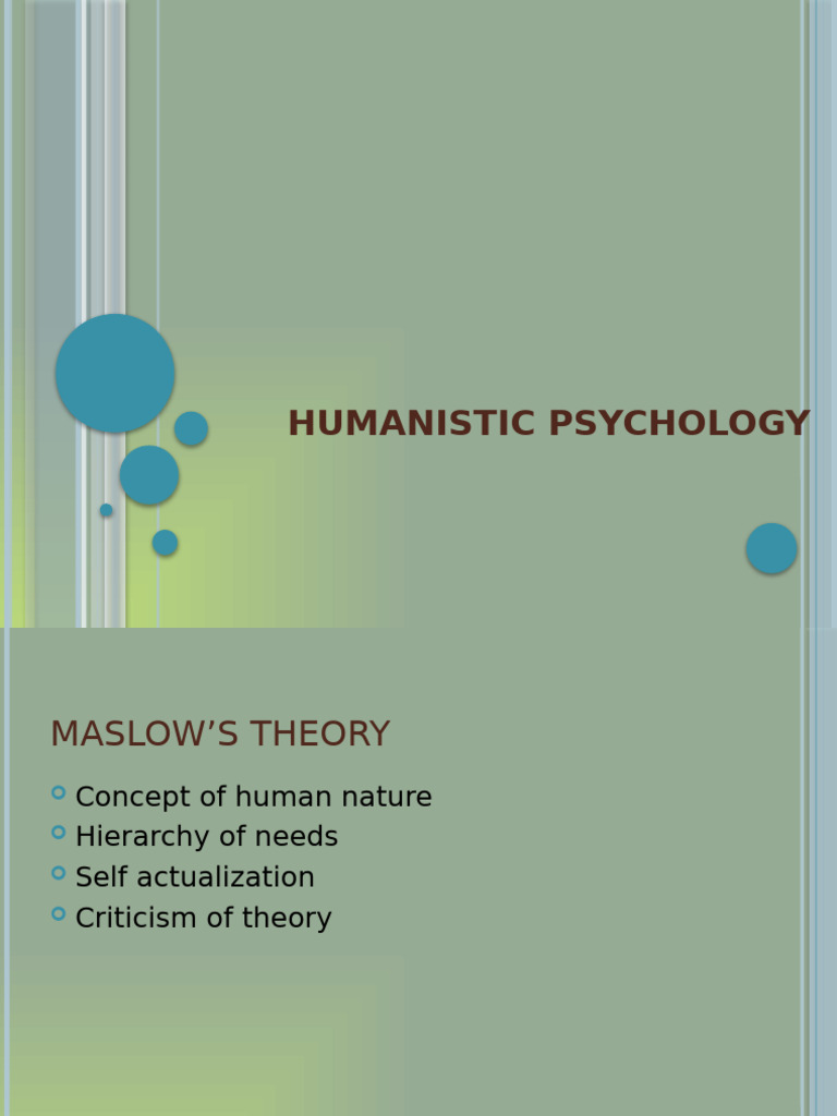 Humanistic and Existential-1 | PDF