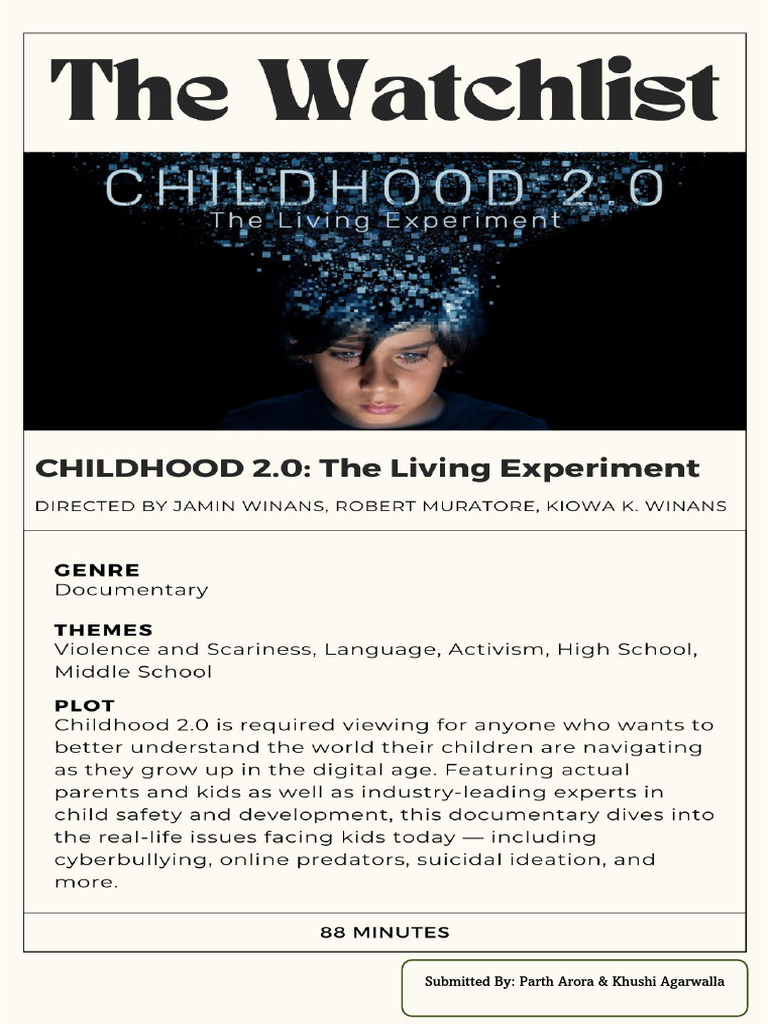 Childhood 2.0 | PDF | Social Media | Popular Culture & Media Studies
