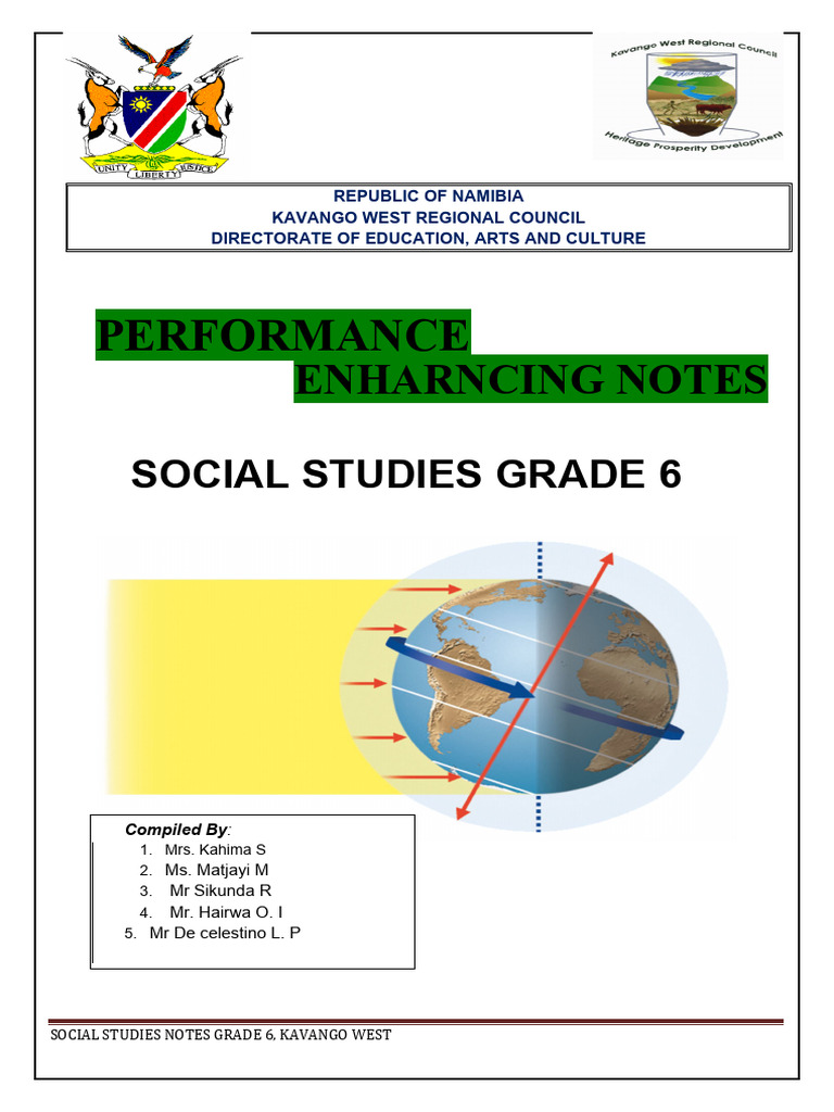 GRD 6 Social S Booklet Notes | PDF