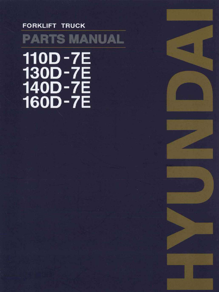 Manual Parte Grua Hyundai 110 D7e Pdf