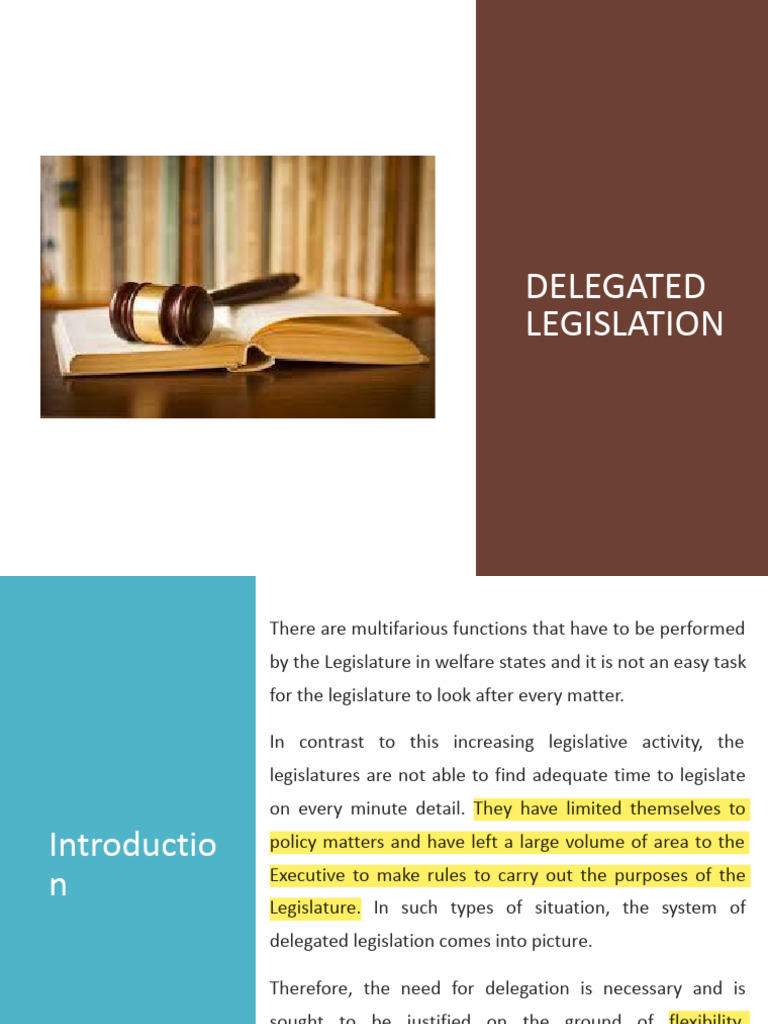 Delegated Legislation | PDF
