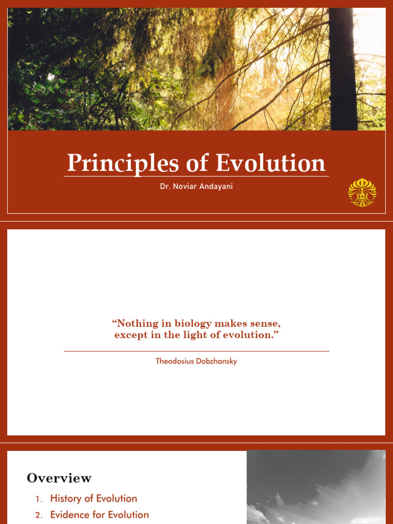 Rev - Principles of Evolution - Noviar Andayani | PDF