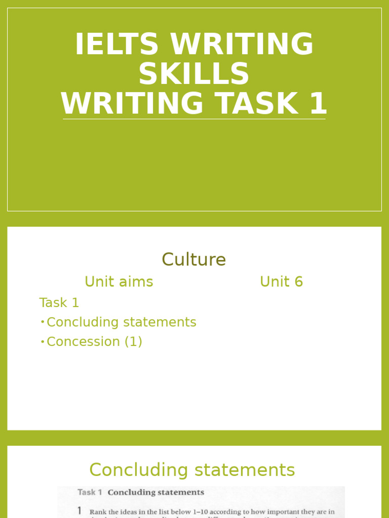 IELTS Writing 7th Lesson | PDF