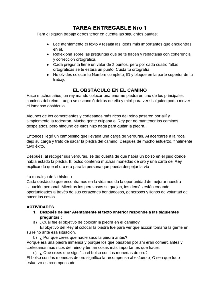 Tarea Entregable Nro 1 | PDF