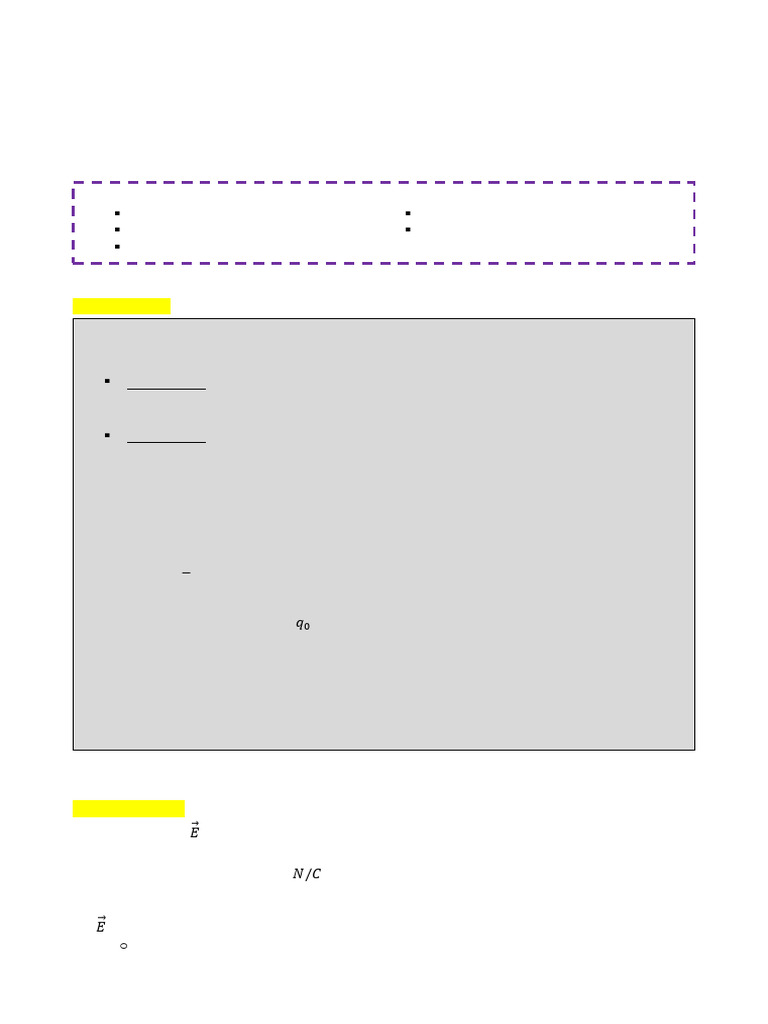 LECTURE 04 (NOTE) - Module 02 - Electric Fields | PDF LECTURE 04 (NOTE) - Module 02 - Electric Fields | PDF