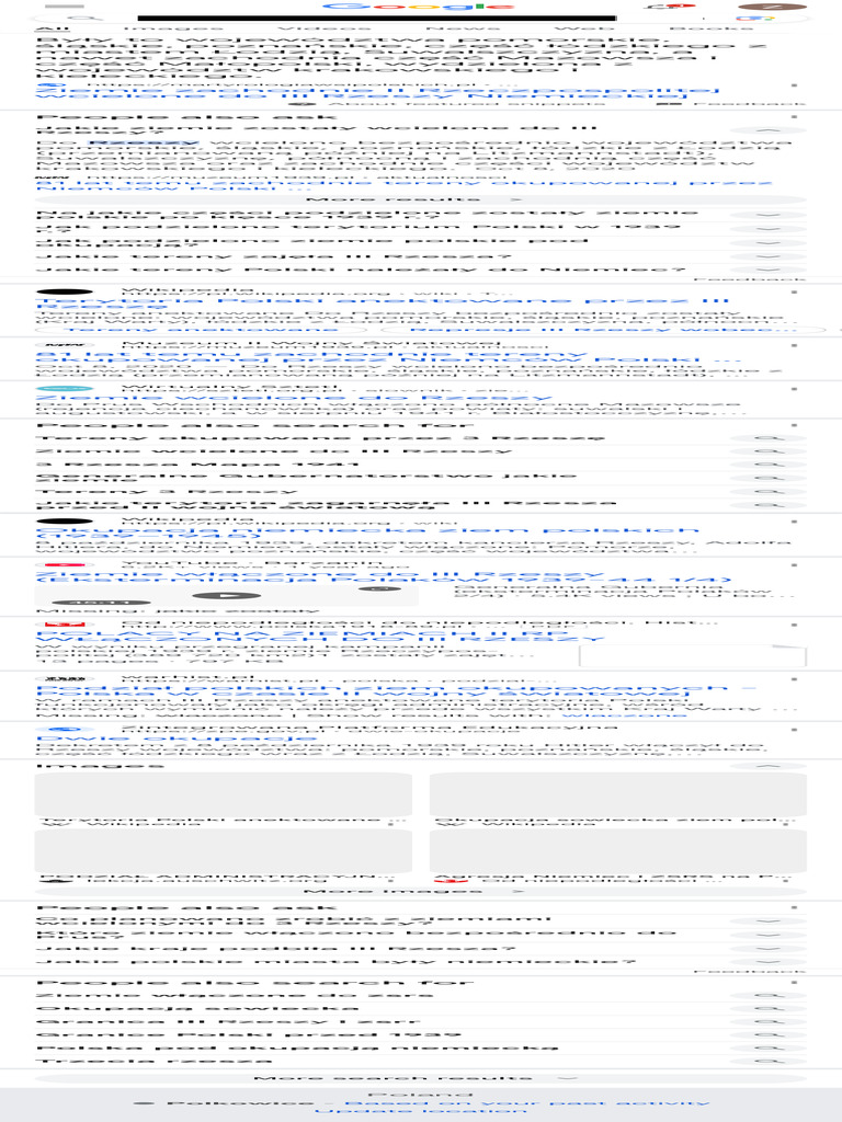 Jakie Ziemie Polskie Zostały Wlaczone Do 3 Rzeszy - Google Search | PDF