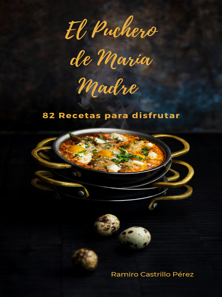 Black White Simple Minimalist Cook Recipe Book Cover | PDF
