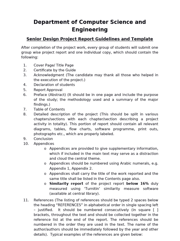 (Revised) SDP Final Project Report Format | PDF