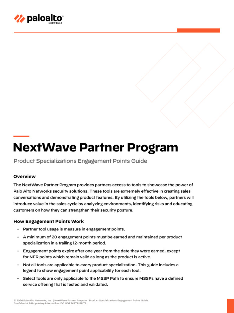 Nextwave Engagement Points Guide | PDF