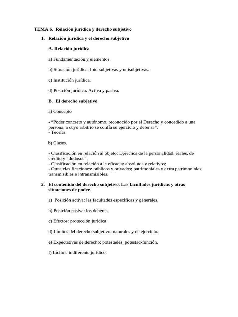 Esquema Tema 6 | PDF