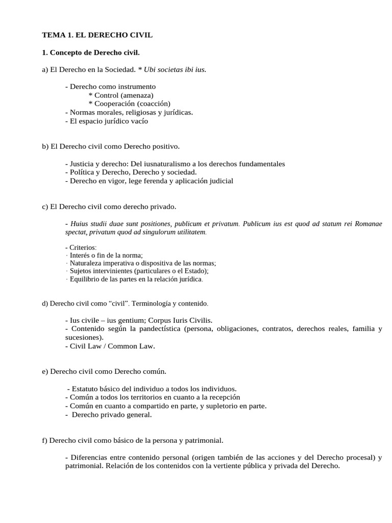 Esquema Tema 1 | PDF