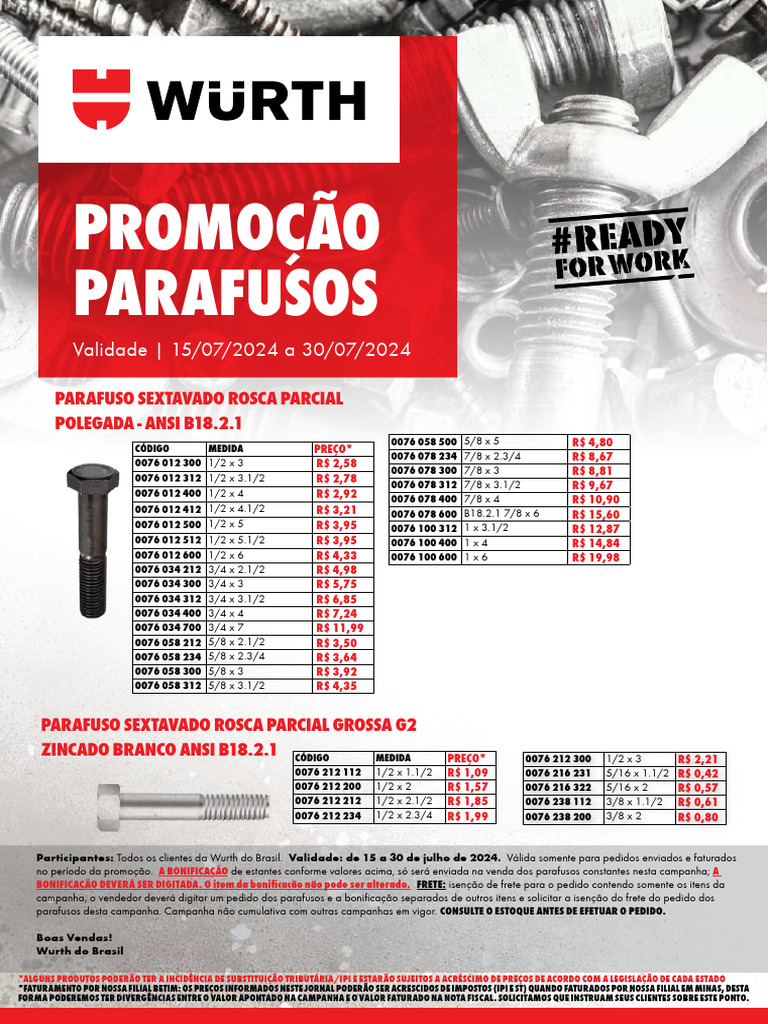 PARAFUSOS_07_2024 | PDF