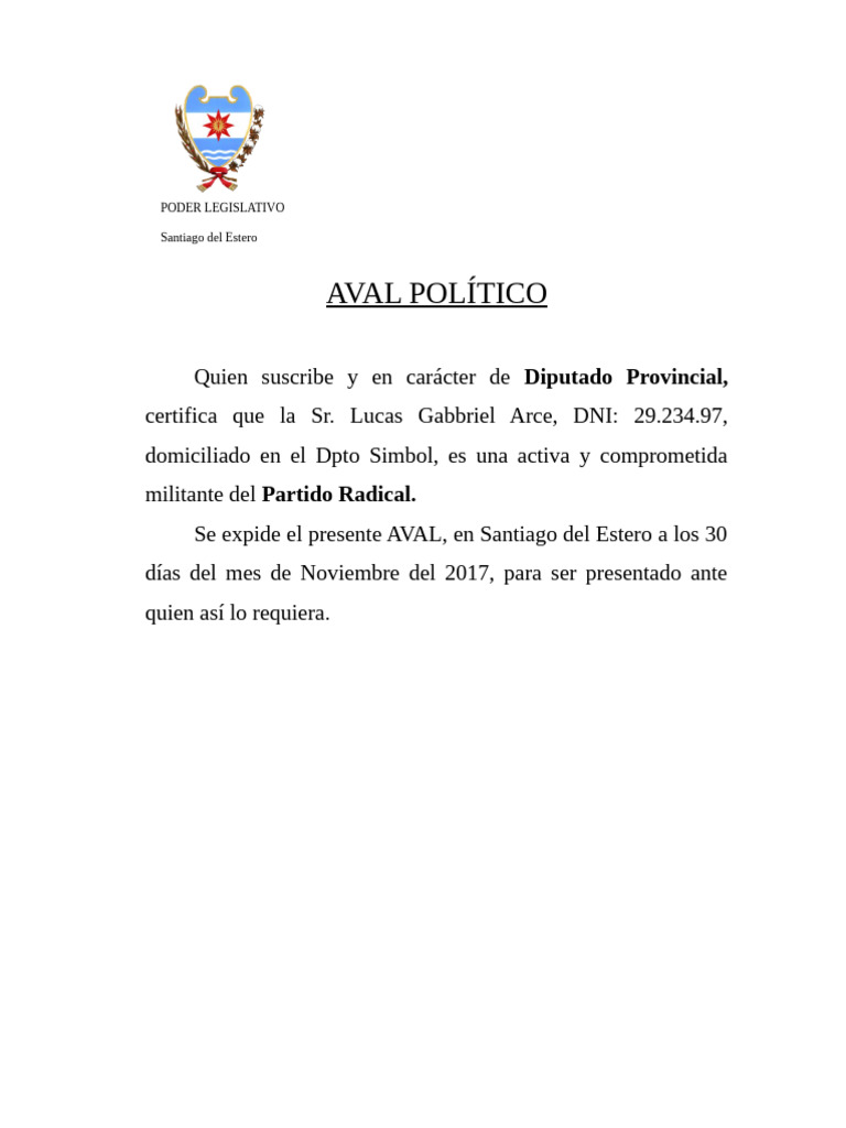 aval politico | PDF