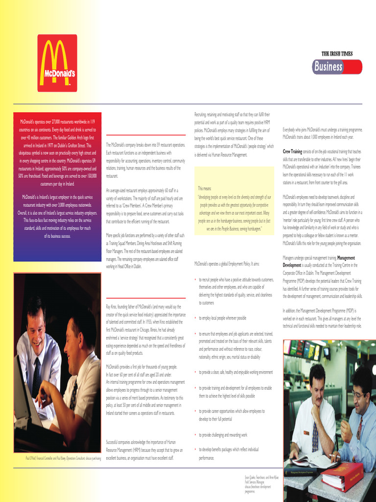 McDonalds Case Study | PDF