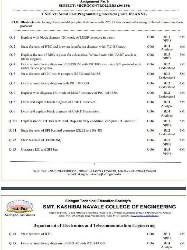 Mca Assignment No.6 | PDF