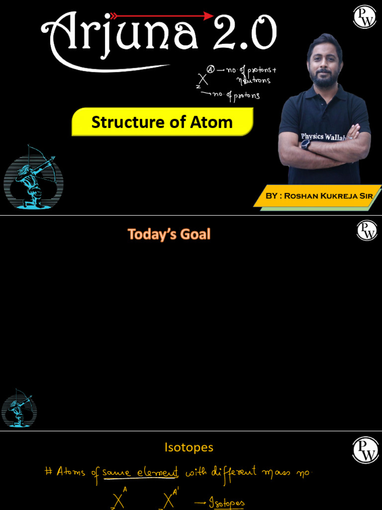 Structure Of Atom 03 Classnotes Arjuna Neet 2 0 Structure Of