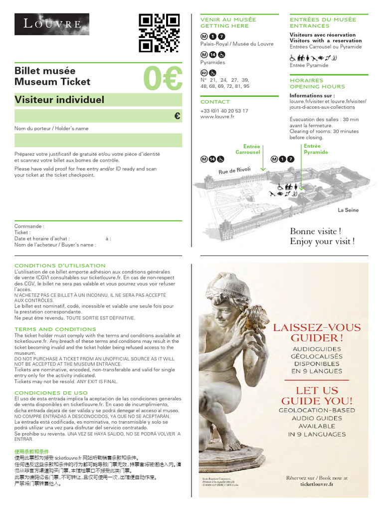 Billet Louvre | PDF