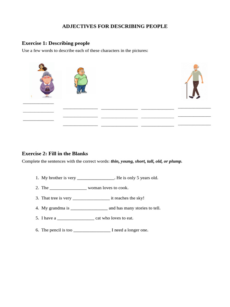 describing people | PDF