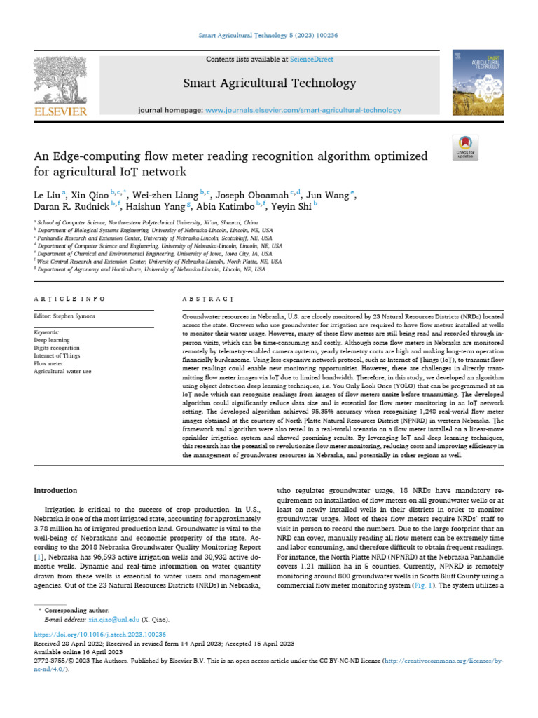 An Edge-Computing Flow Meter Reading Recognition Algorithm | PDF ...