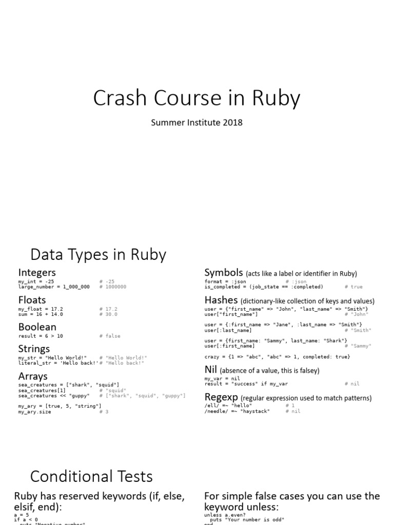 01-ruby | PDF