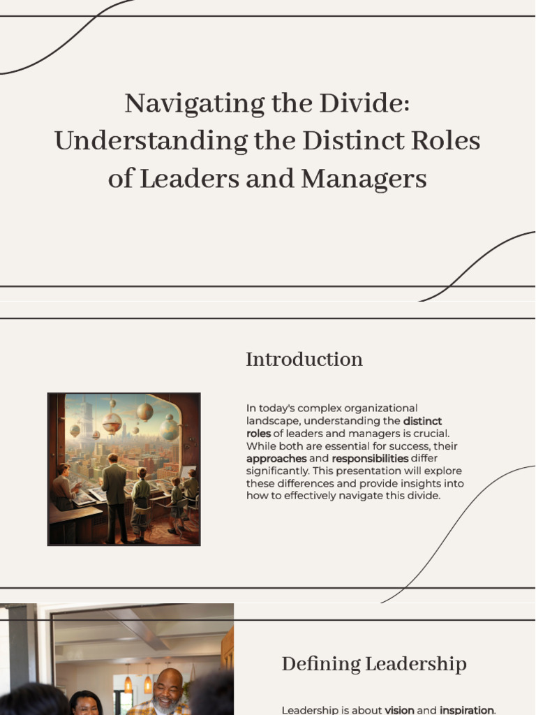 Slidesgo Navigating The Divide Understanding The Distinct Roles of ...