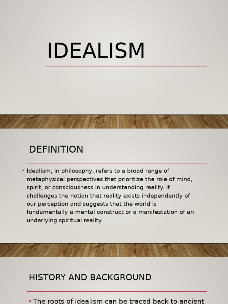 Idealism | PDF