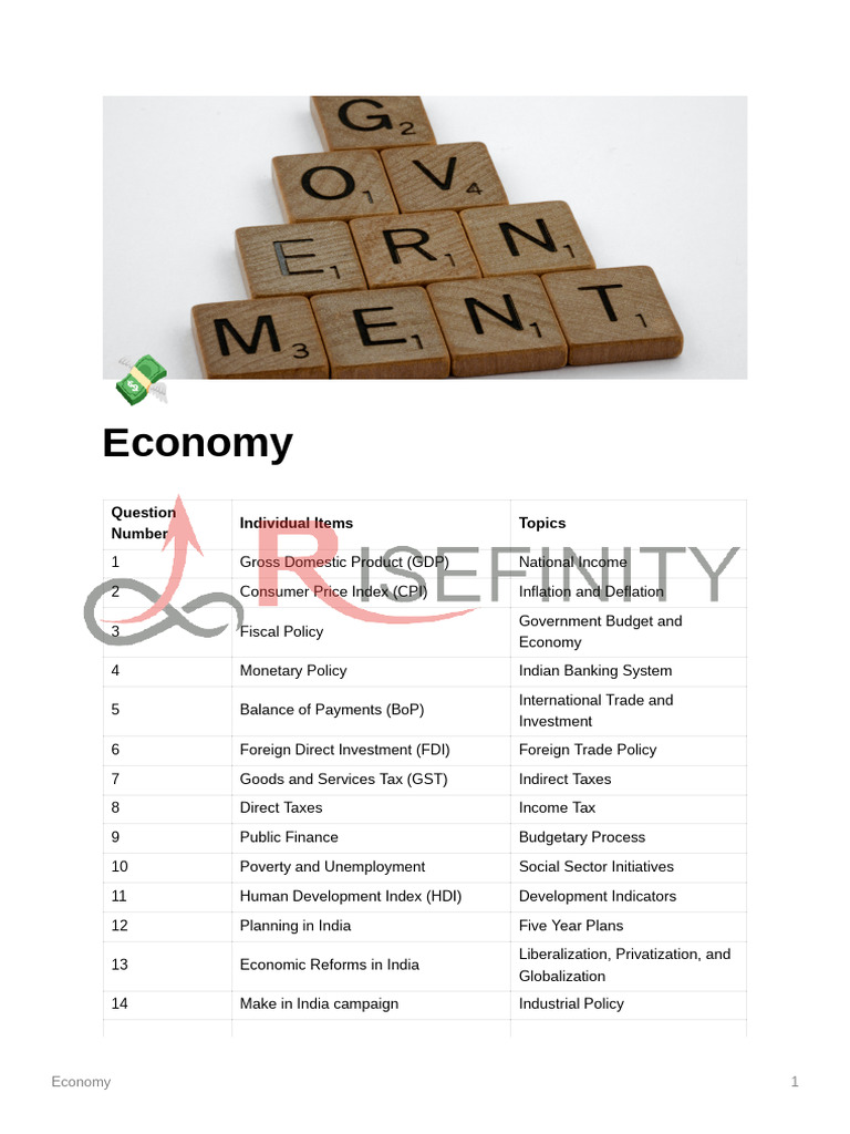 Economy | PDF