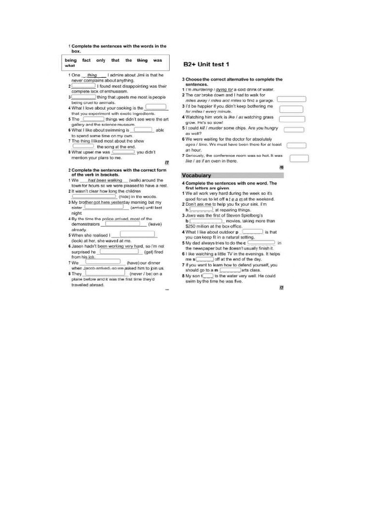 Test Engleza B2+ | PDF