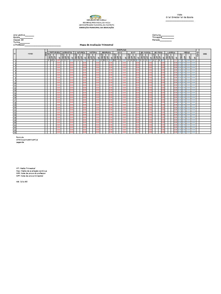 MAPA FINAL PARA 6ª CLASSE | PDF