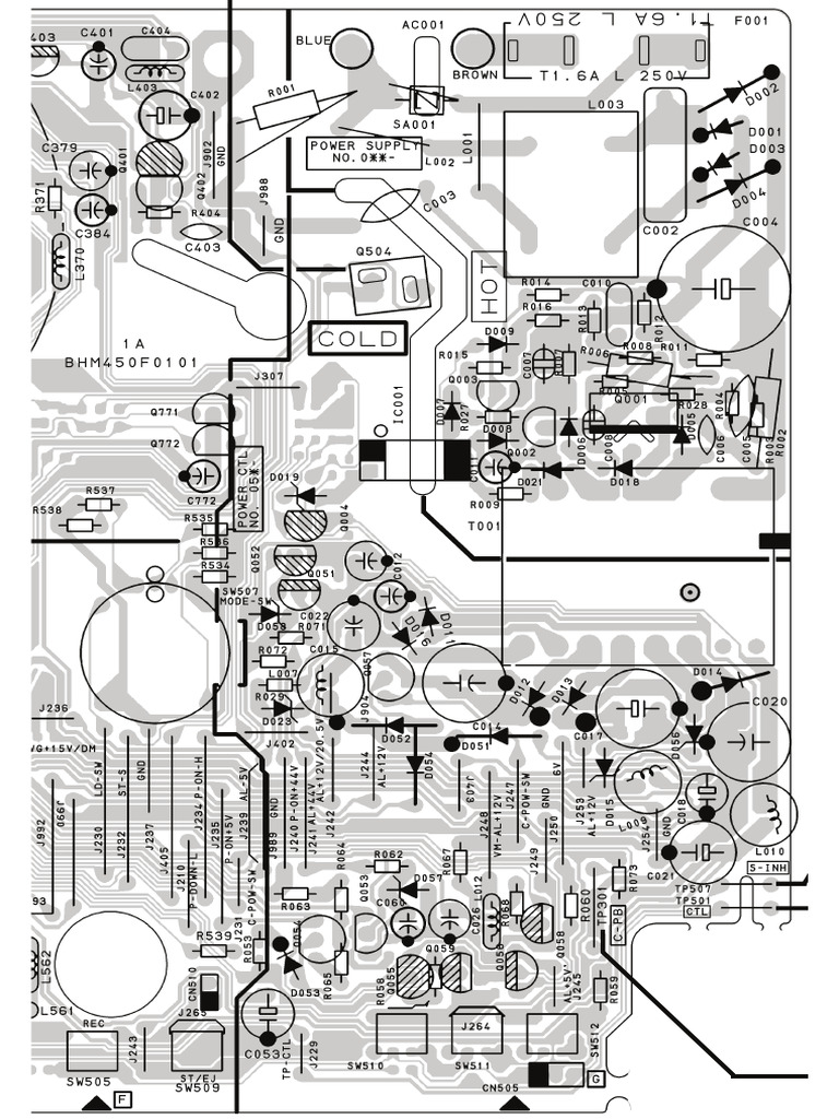 Funai 31a-650 31d-850 hm450 454ed Power PCB | PDF