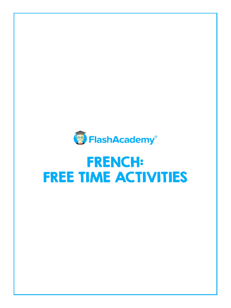 MFL French Free Time Activities 1 | PDF