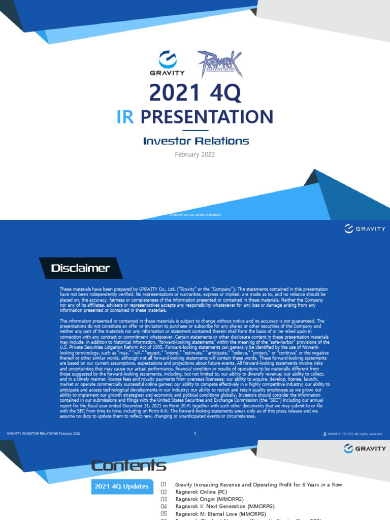 IR Presentation 2021 4Q - EN | PDF