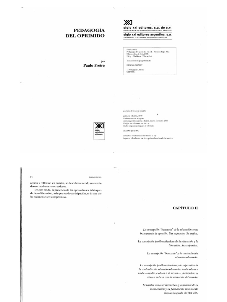 FREIRE PEDAGOGIA OPRIMIDO M3 | PDF