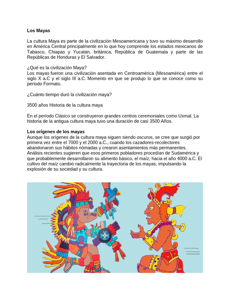 Los Mayas y Los Aztecas | PDF