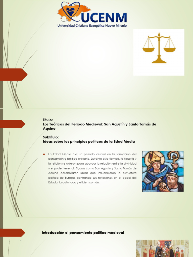 Presentación Multimedia Sobre Teóricos Del Pasado Medieval | PDF